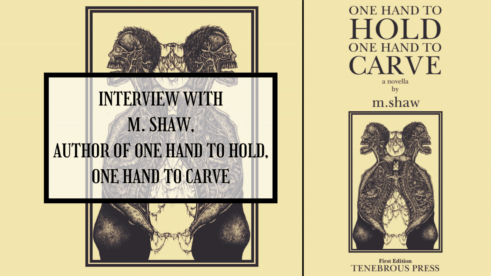 Interview with M. Shaw, author of One Hand to Hold, One Hand to Carve ...